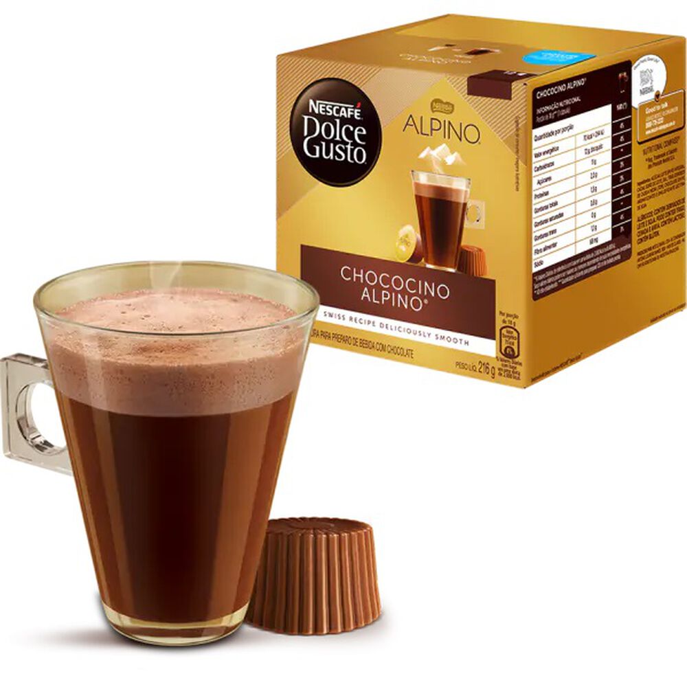 Bebida Em Cápsulas Dolce Gusto Chococino Alpino - 10 Unidades 180g