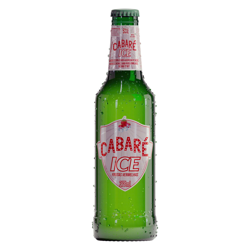 Bebida Ice Long Neck Cabaré Frutas Vermelhas 275ml