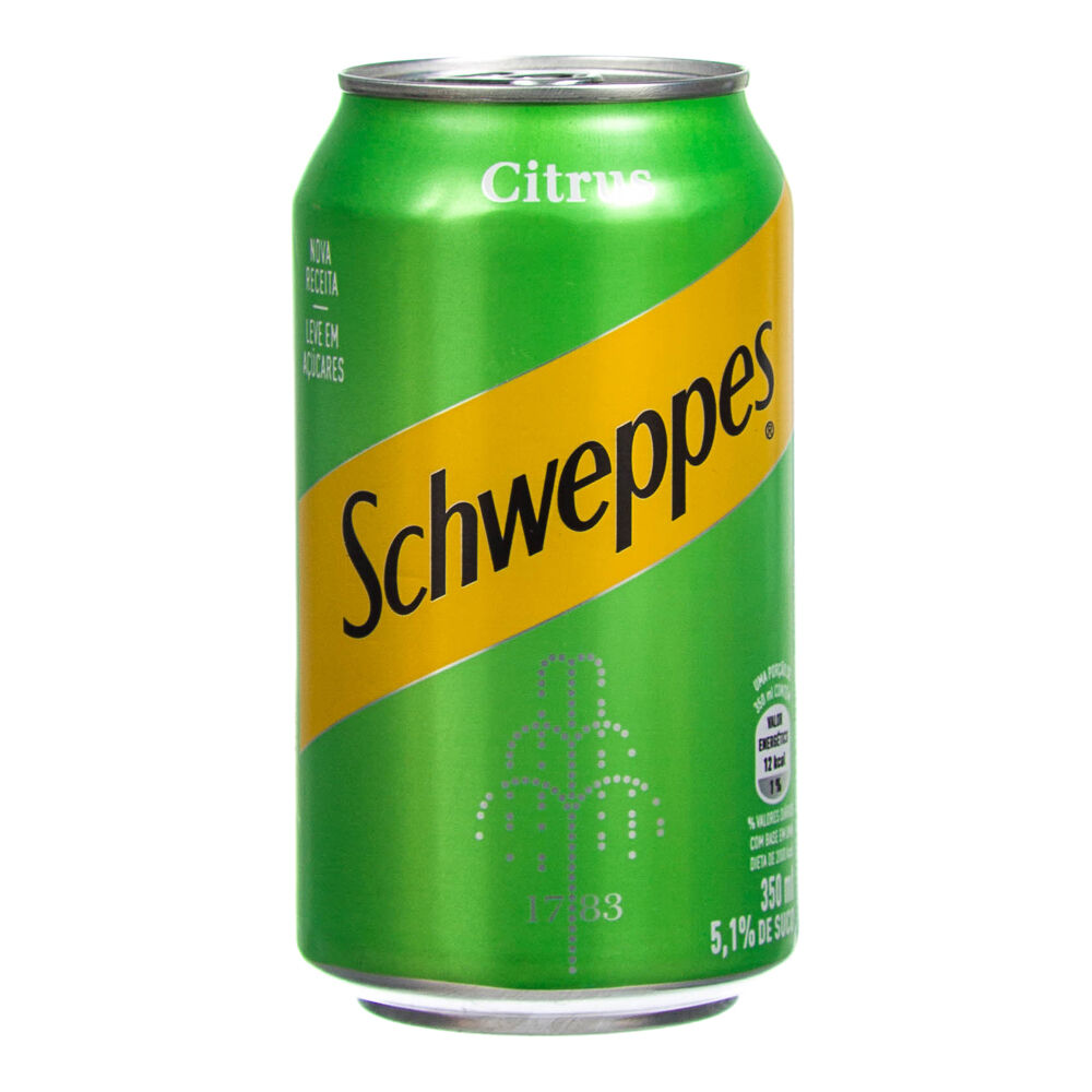 Refrigerante Schweppes Citrus Leve Em Açúcares Lata 350ml