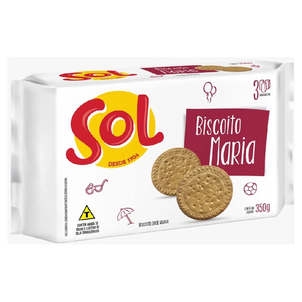 Biscoito Sol Maria 350g