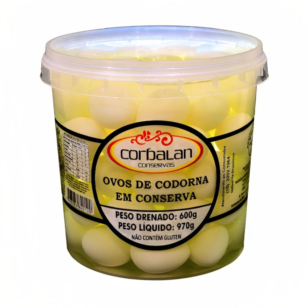 Ovos Corbalan De Codorna Conserva 600g