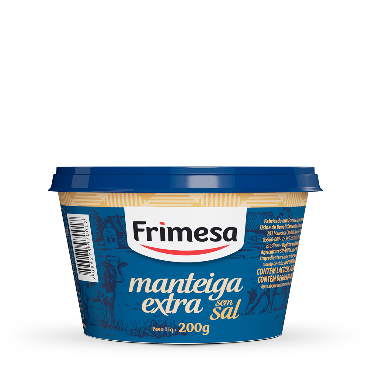 Manteiga Frimesa Extra Sem Sal Pote 200g