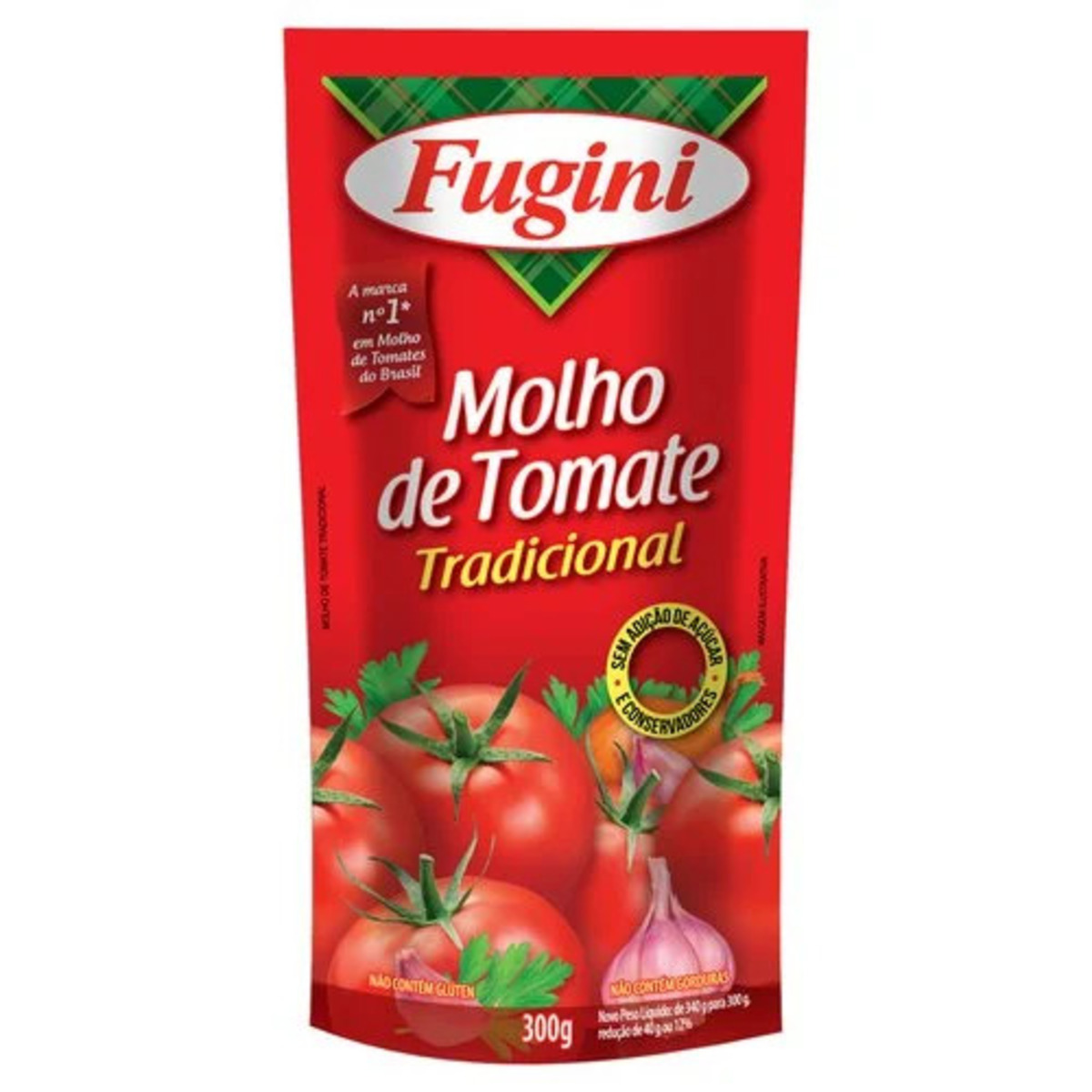Molho De Tomate Fugini Tradicional Sachê 300g