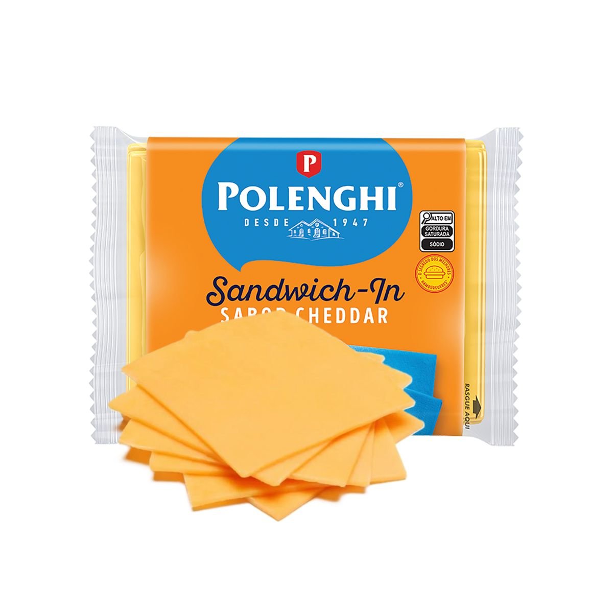 Queijo Cheddar Polenghi Fatiado Kg